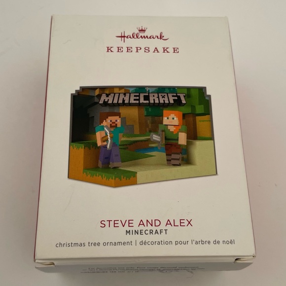 Hallmark | Accents | Hallmark Keepsake Minecraft Steve And Alex 28 ...